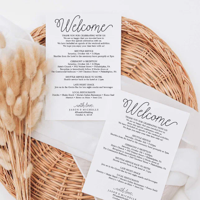 Wedding program bags | Honestweddingadvice.com