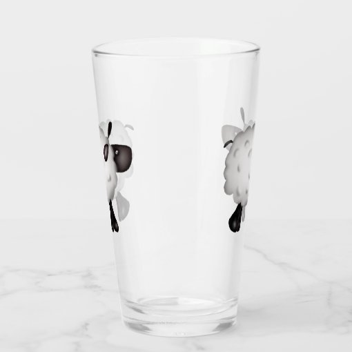 Country Sheep Glass Cup | Zazzle