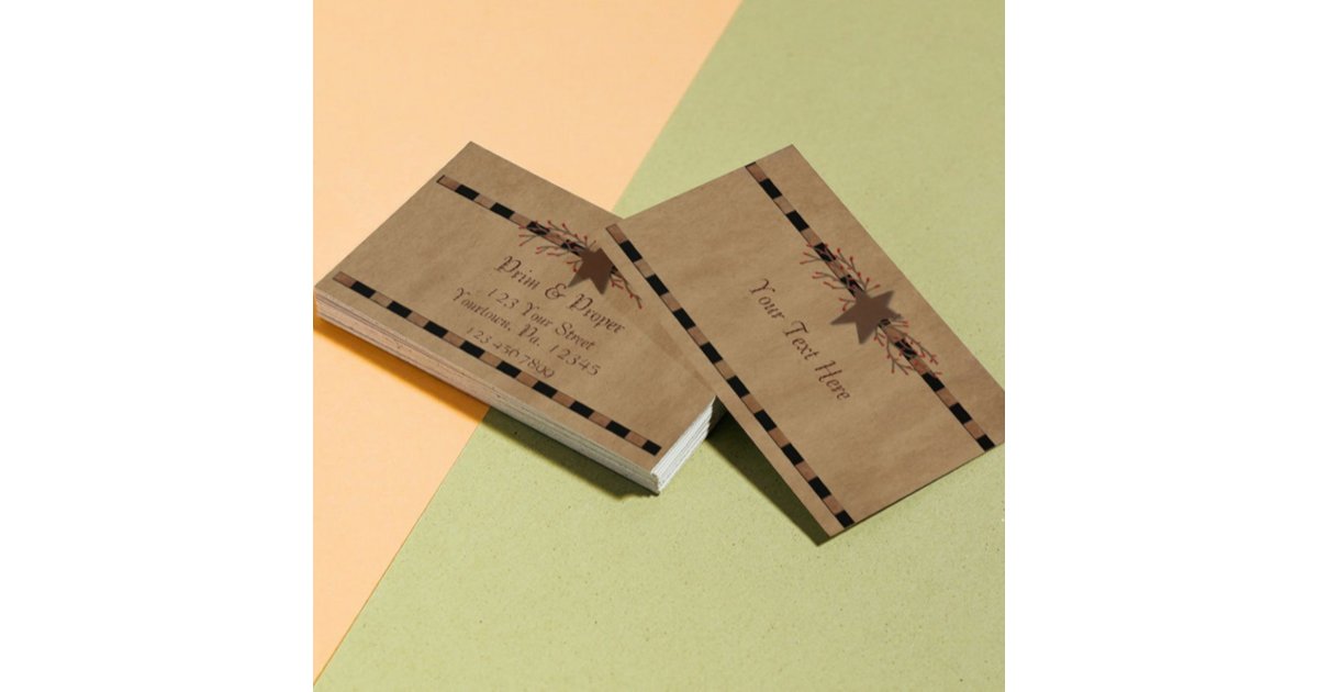 Country Star Business Card | Zazzle