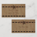 Country Star Business Card | Zazzle