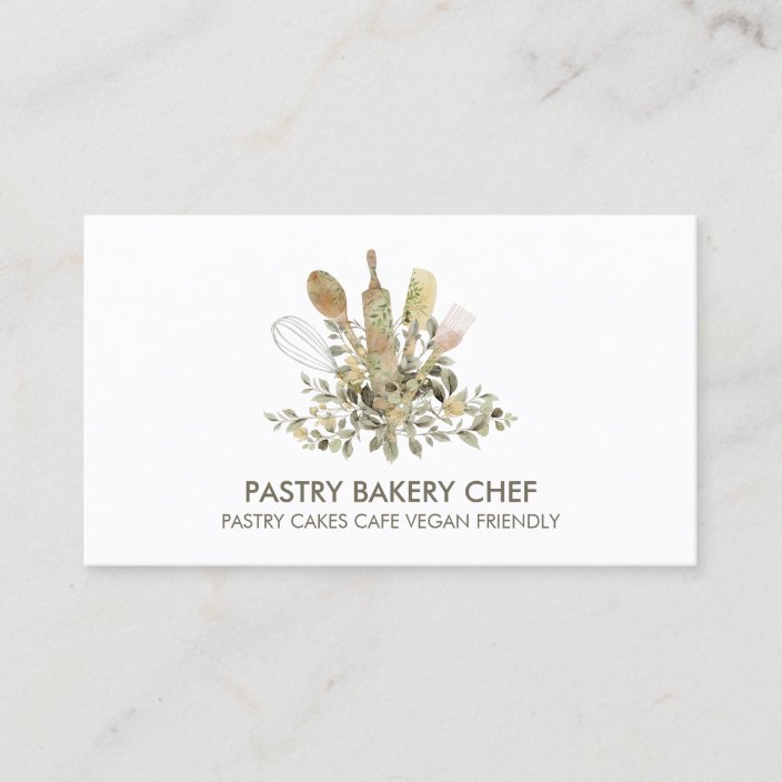 Country Style Bakery Chef Business Card | Zazzle.com