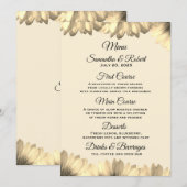 Country Style Floral Wedding Menu Selection Card | Zazzle