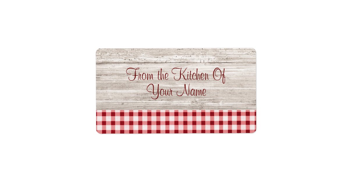 Country Table Product Label | Zazzle