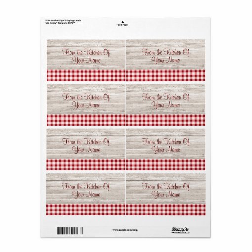 Country Table Product Label | Zazzle