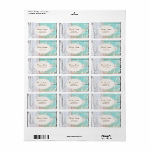 Country Vintage, Shabby, Rustic Wood Chic Boutique Label | Zazzle