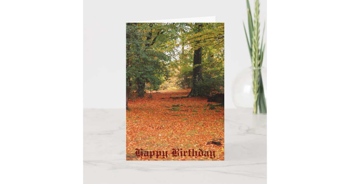 country walk Happy Birthday Card | Zazzle