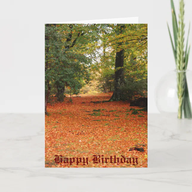 country walk Happy Birthday Card | Zazzle