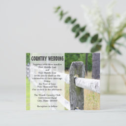 Country Wedding Invitations | Zazzle