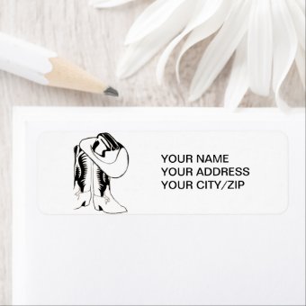 COUNTRY WESTERN ADDRESS LABELS | Zazzle