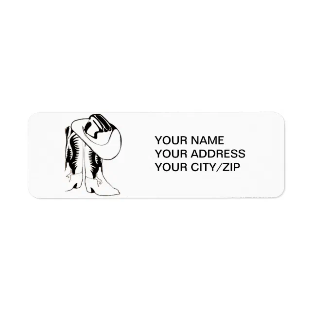 COUNTRY WESTERN ADDRESS LABELS | Zazzle
