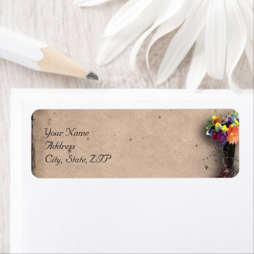 Country Western Barbed Wire Label | Zazzle