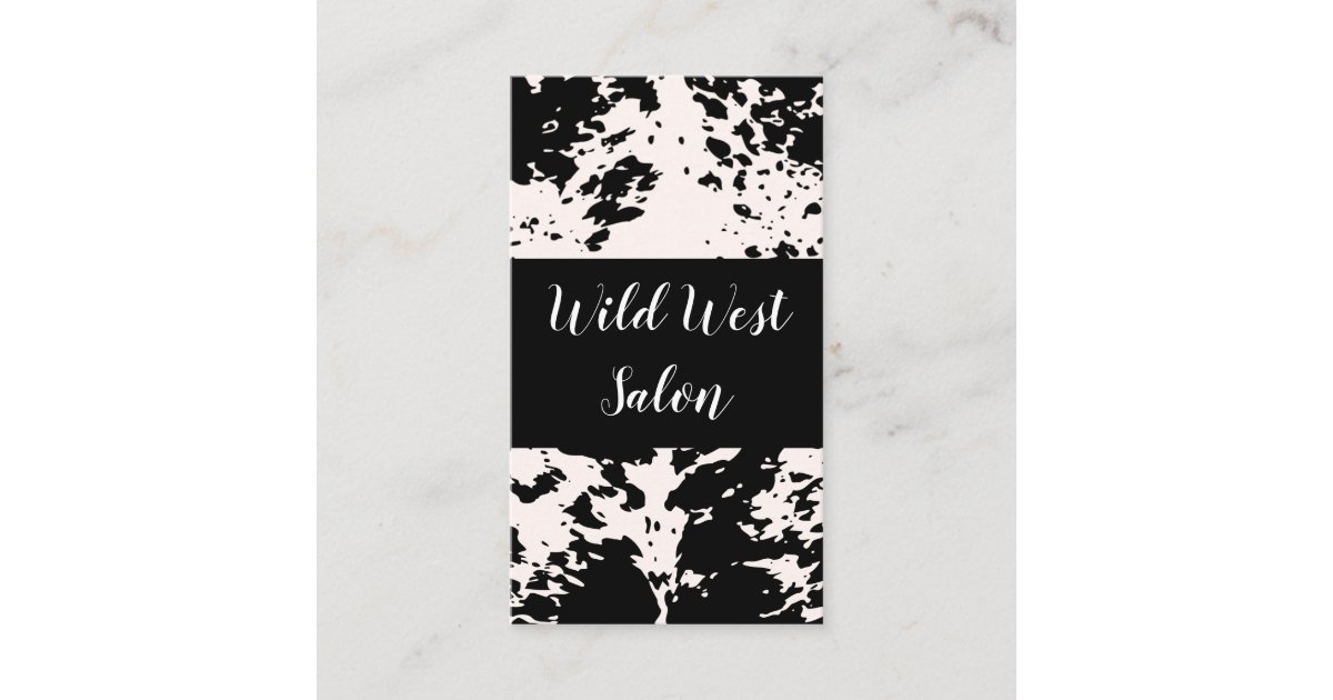 Country Western Cow Pattern Theme Business Card | Zazzle.com