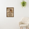 Country Western Cowboy Birthday Party Welcome Sign | Zazzle