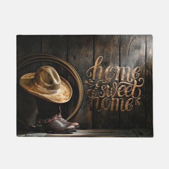 Country western Door mat | Zazzle.com