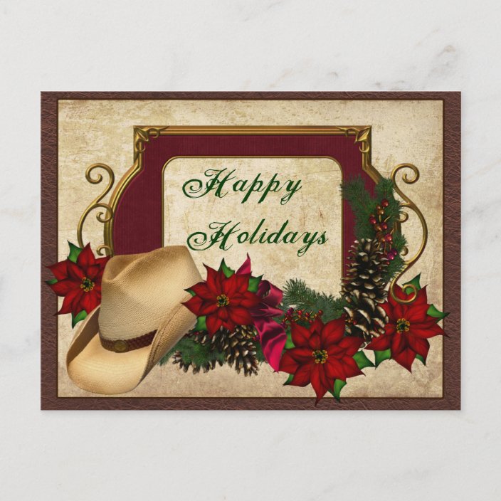 Country Western Holiday Postcards | Zazzle.com