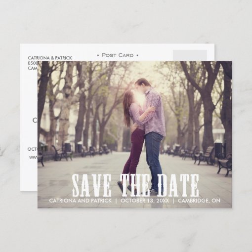 Country Western Save the Date Postcard | Zazzle