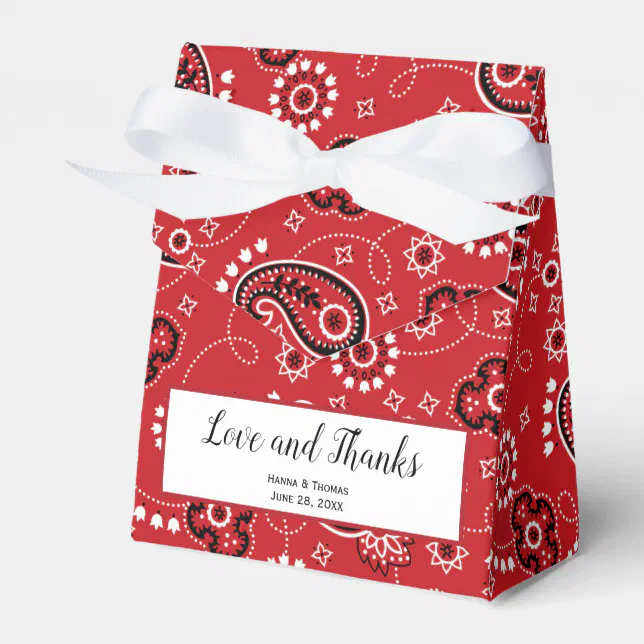 Country Western Theme Rustic Wedding Thank You Favor Boxes | Zazzle