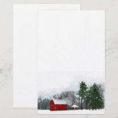 Country winter,stationary stationery | Zazzle