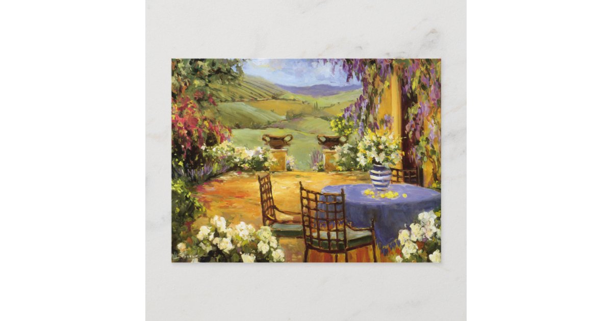 Countryside Terrace Postcard | Zazzle