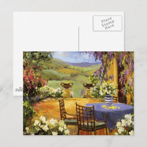 Countryside Terrace Postcard | Zazzle