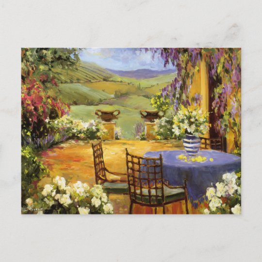 Countryside Terrace Postcard | Zazzle.com