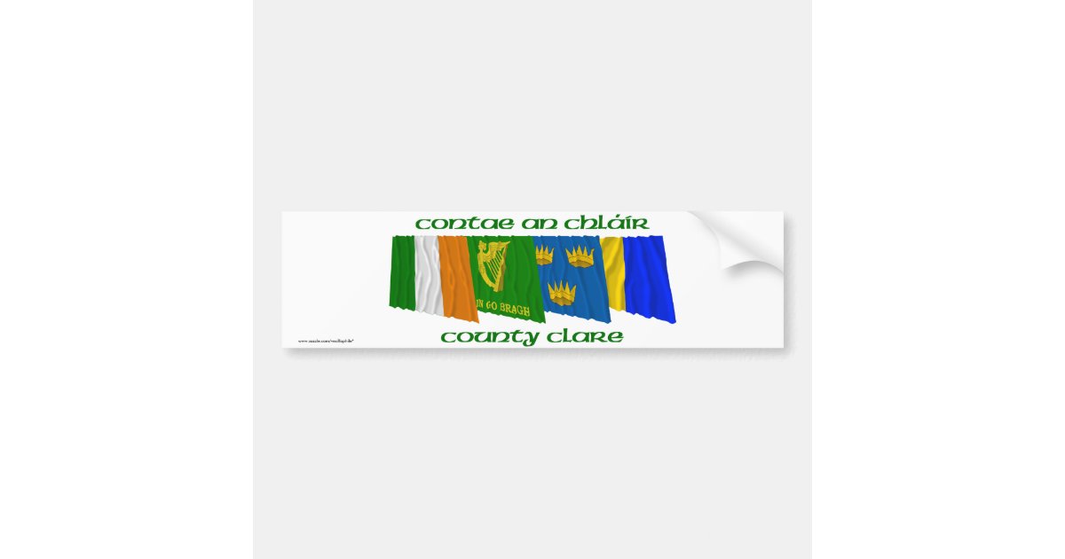 County Clare Flags Bumper Sticker | Zazzle