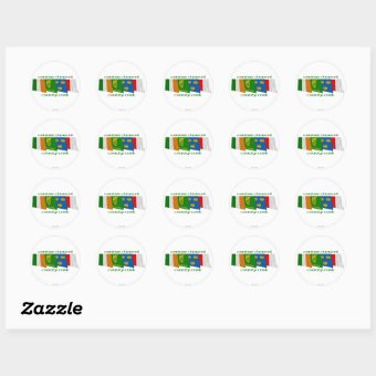 County Cork Flags Classic Round Sticker | Zazzle