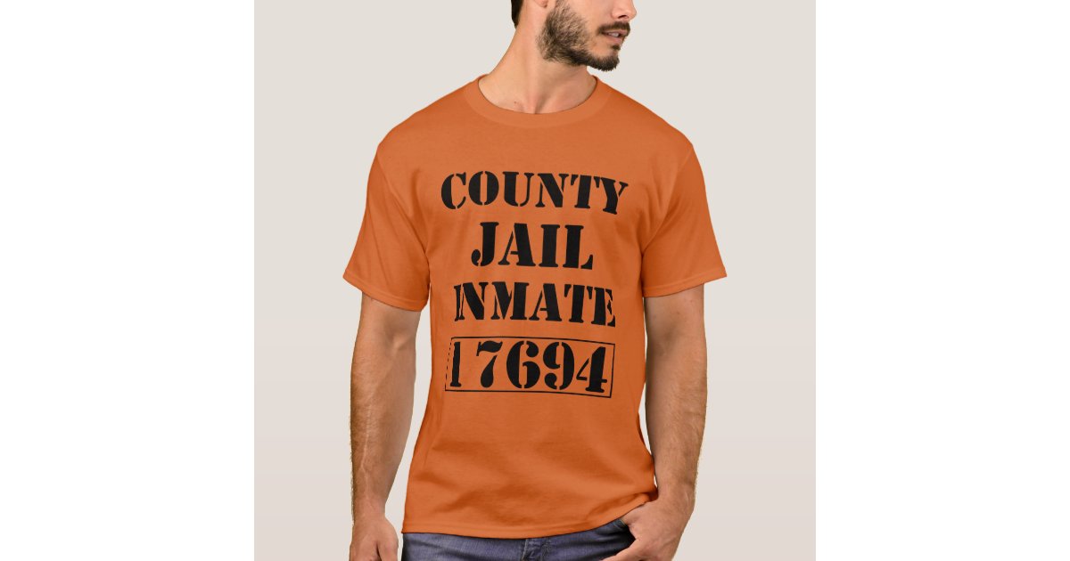 County Jail Inmate T-Shirt | Zazzle