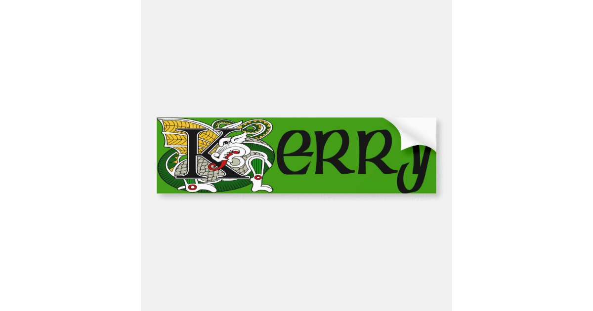County Kerry Bumper Sticker | Zazzle