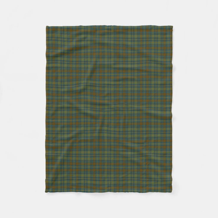 County Kerry Irish Tartan Fleece Blanket | Zazzle
