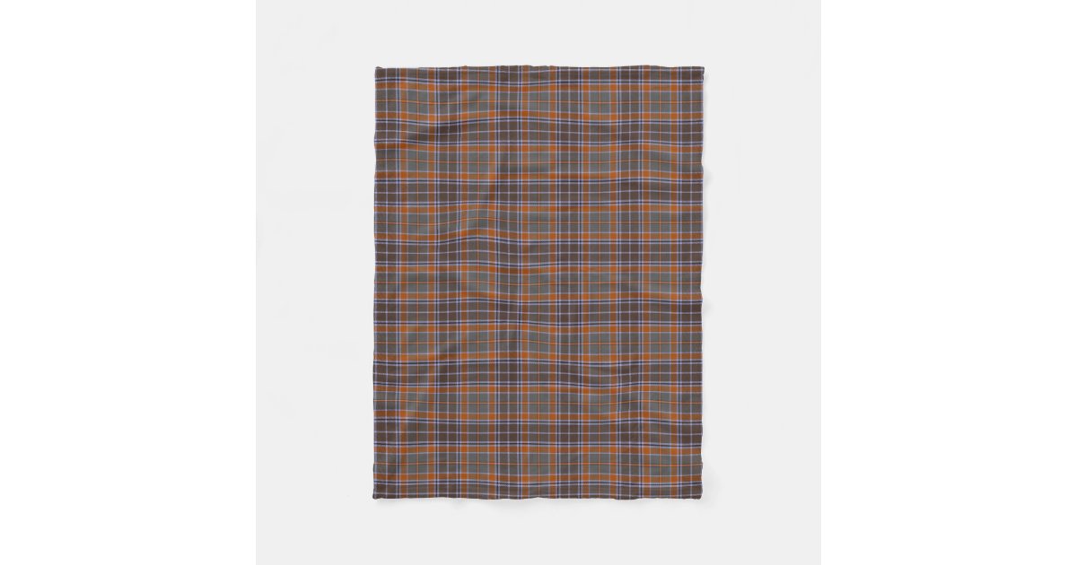 County Leitrim Irish Tartan Fleece Blanket | Zazzle