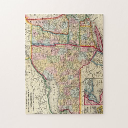 County Map Of The States Of New York Jigsaw Puzzle | Zazzle