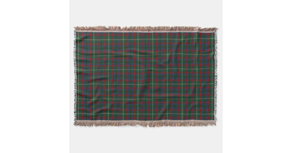 County Mayo Irish Tartan Throw Blanket | Zazzle