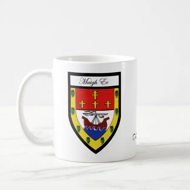 County Mayo Map & Crest Mugs | Zazzle