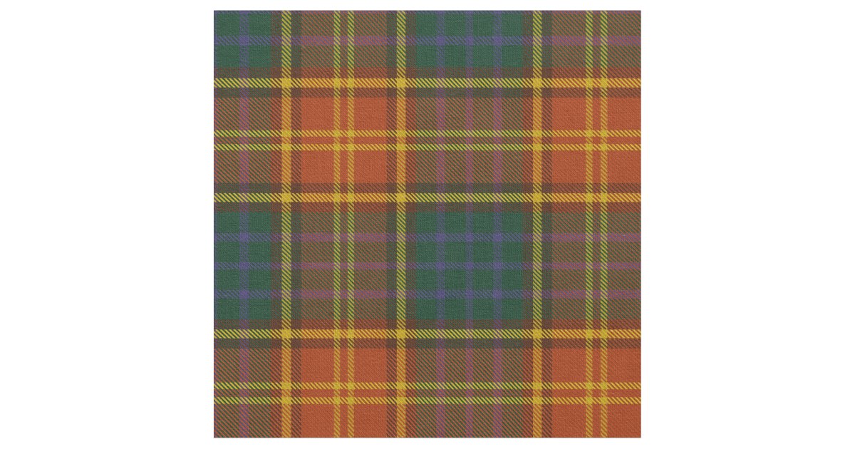 County Roscommon Irish Tartan Fabric | Zazzle