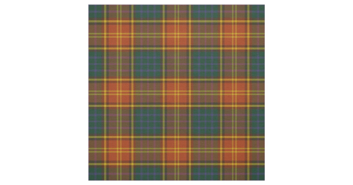 County Roscommon Irish Tartan Fabric | Zazzle