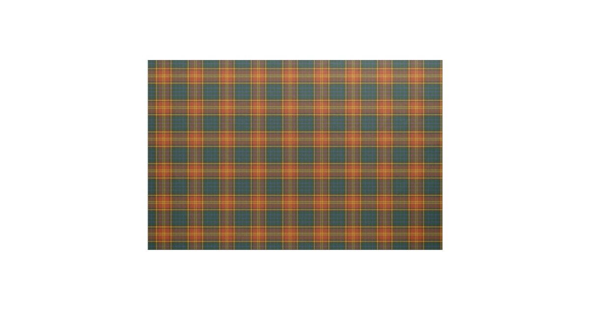 County Roscommon Irish Tartan Fabric | Zazzle