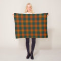 County Roscommon Irish Tartan Fleece Blanket | Zazzle