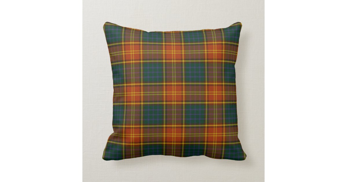 County Roscommon Irish Tartan Throw Pillow | Zazzle.com