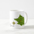 County Tyrone Map & Crest Mugs | Zazzle