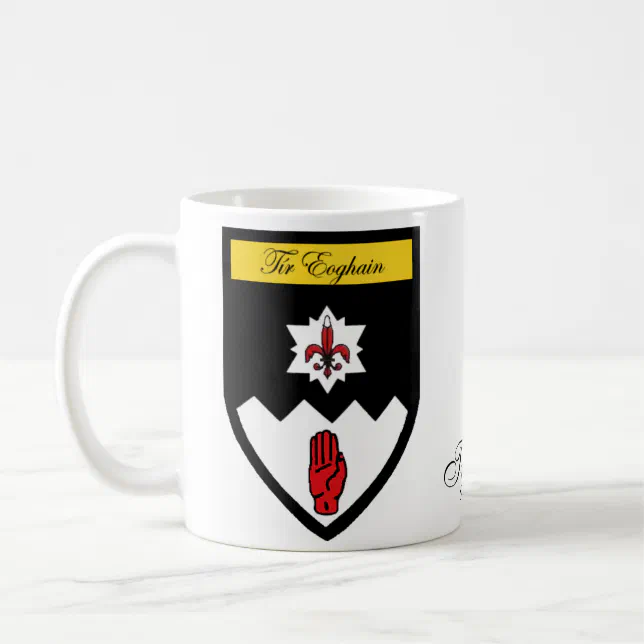 County Tyrone Map & Crest Mugs | Zazzle