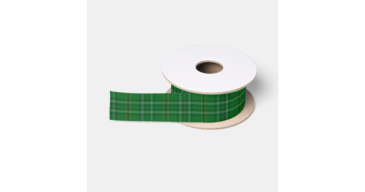 County Wexford Irish Tartan Satin Ribbon | Zazzle