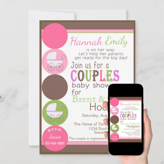 Couple Baby Shower Invitation | Zazzle