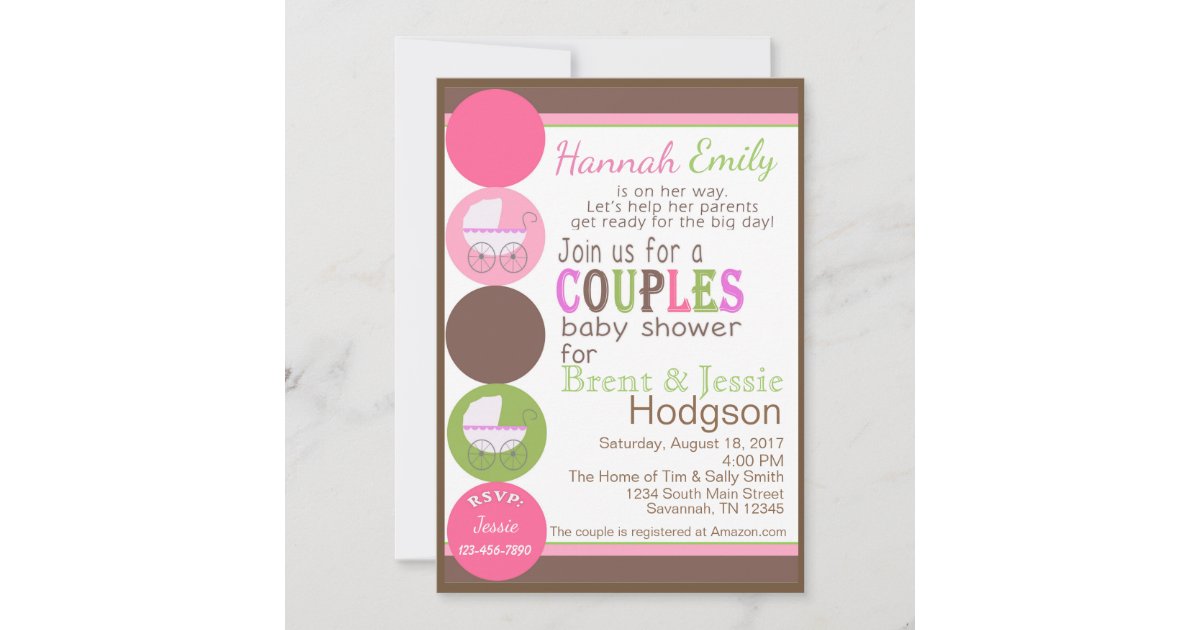 Couple Baby Shower Invitation | Zazzle