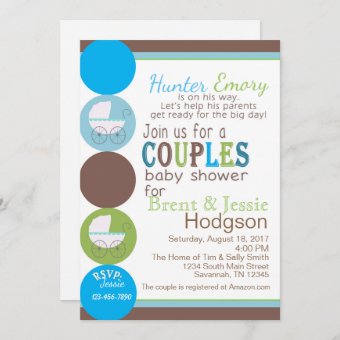 Couple Baby Shower Invitation | Zazzle