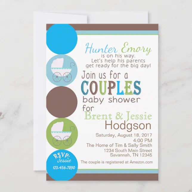 Couple Baby Shower Invitation | Zazzle
