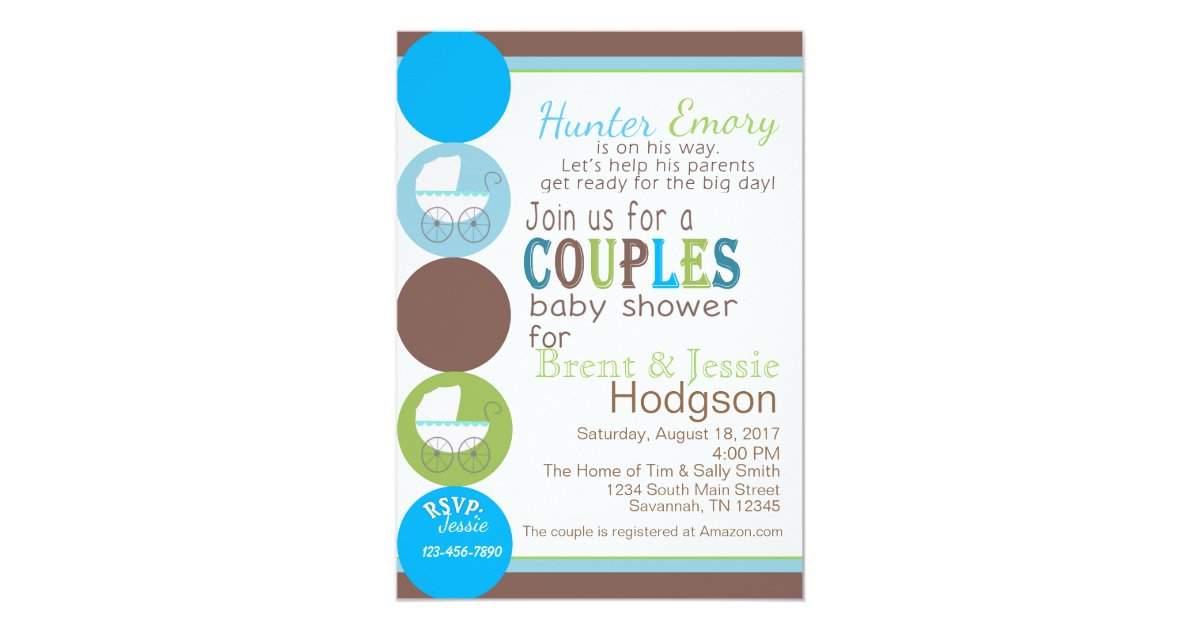 Couple Baby Shower Invitation | Zazzle.com