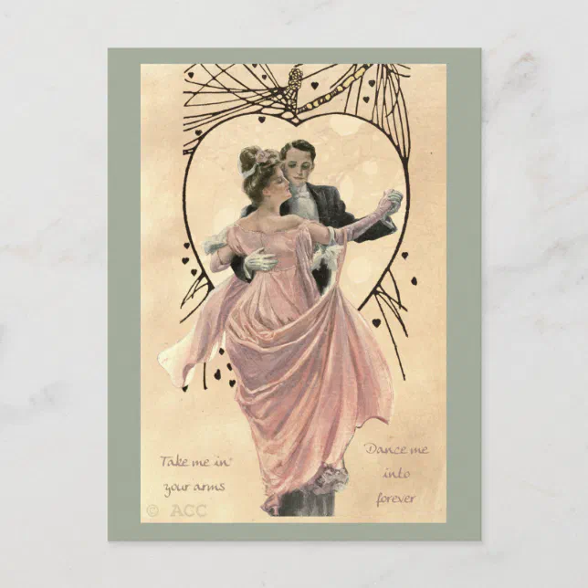 Couple Dancing Postcard | Zazzle