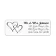 Couple Heart Return Address Labels #zGroupon | Zazzle