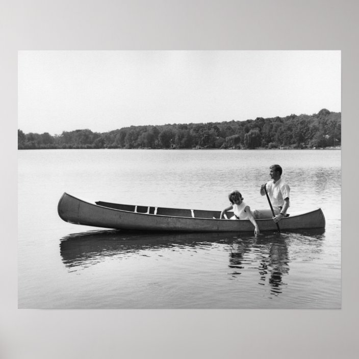 Couple in a Canoe Poster | Zazzle.com
